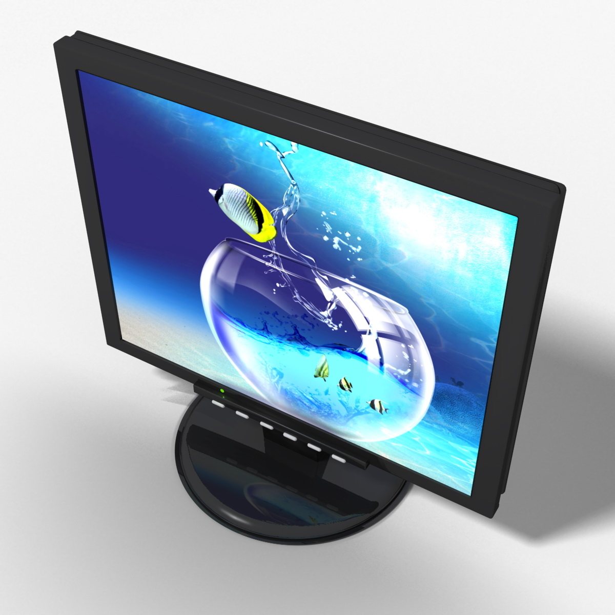 3d model pc monitor lcd