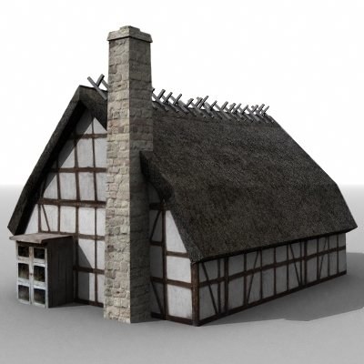 medieval building 3d 3ds