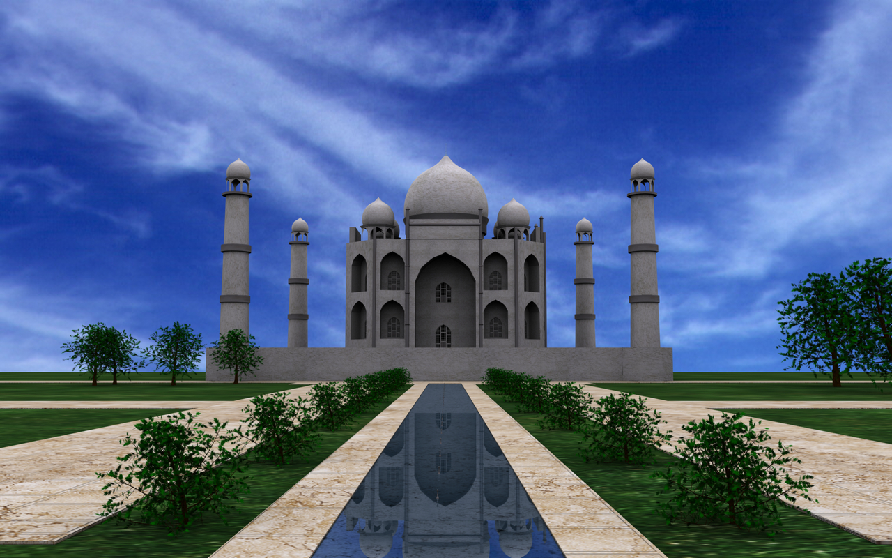 taj mahal 3d model