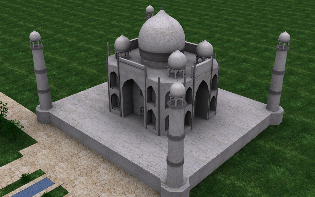 taj mahal 3d model