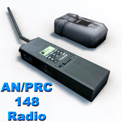 mbitr prc-148 radio military 3d model