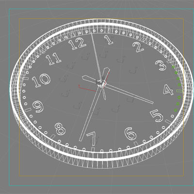 3d clock model