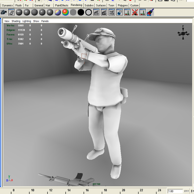 rigged fbik sa-7 3d model