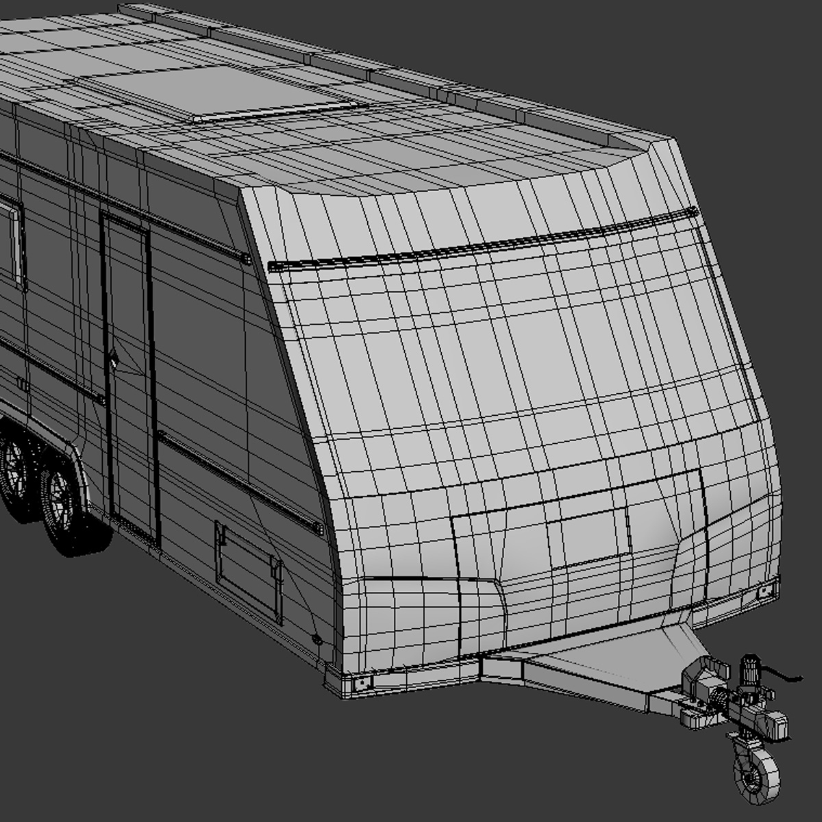 caravan van 3d model