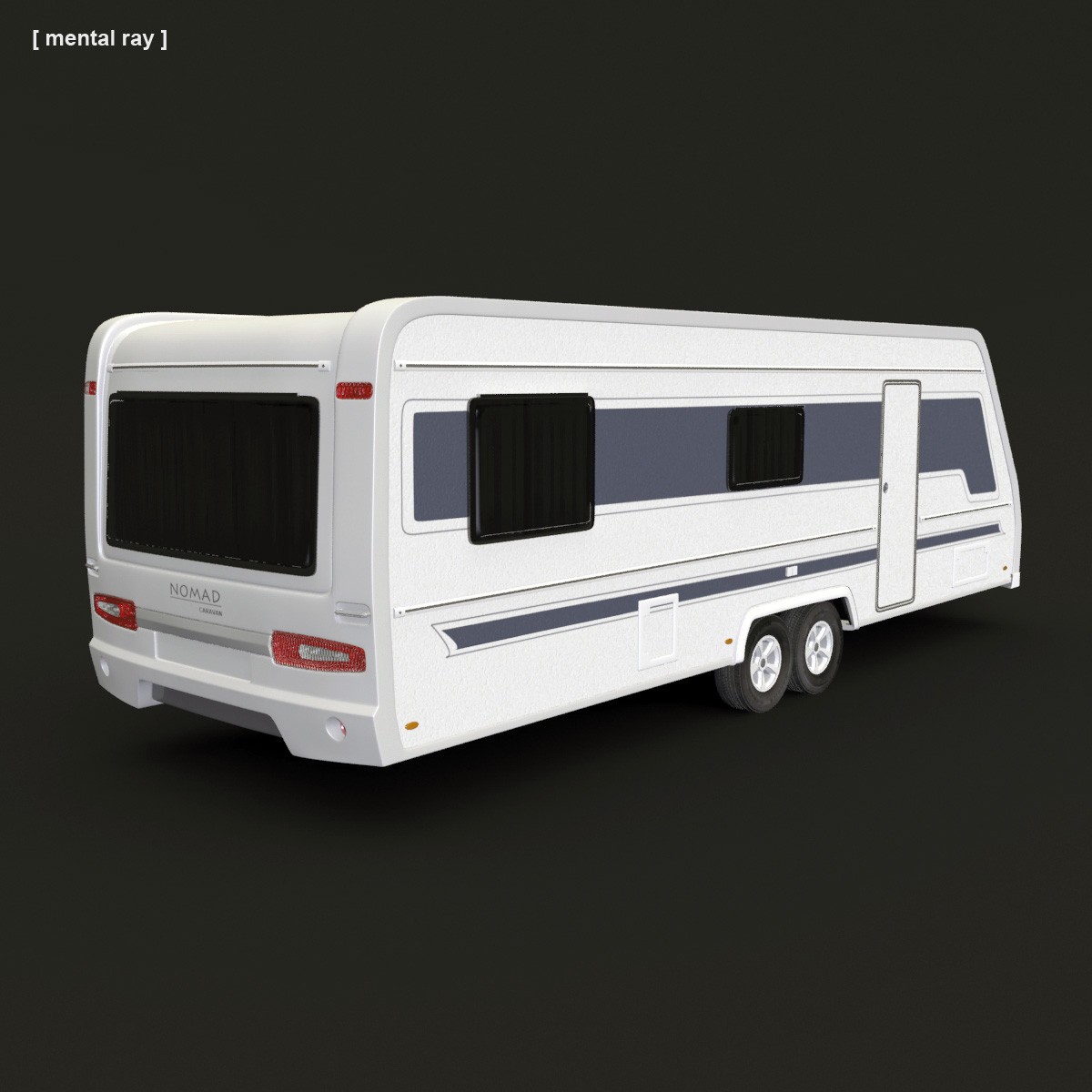 caravan van 3d model
