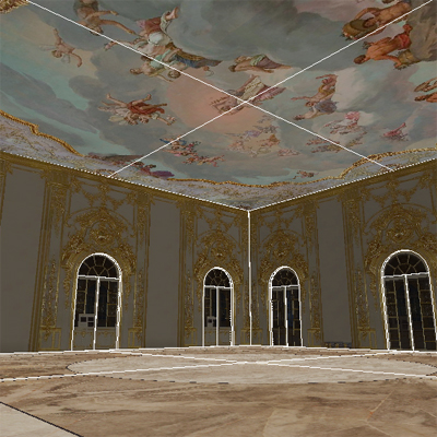 3d interior ballroom