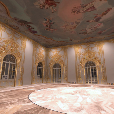 3d interior ballroom