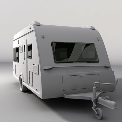 camper caravan 3d model