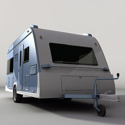 camper caravan 3d model