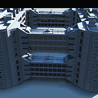 3ds max building modern