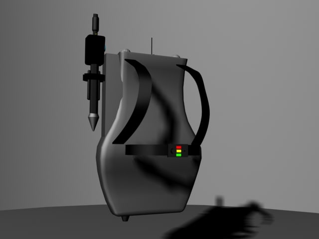proton gun ghostbuster 3d model