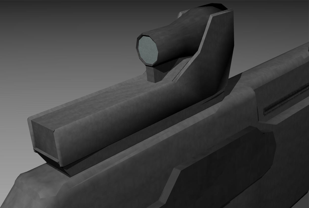 3d model imi magal assault rifle