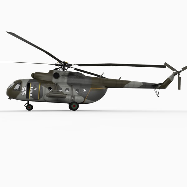 mi-17 helicopter 3d 3ds