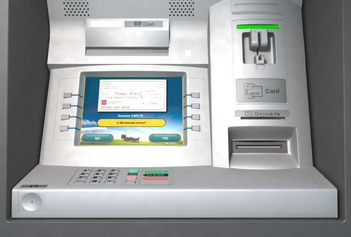 bank atm machine cash 3d obj
