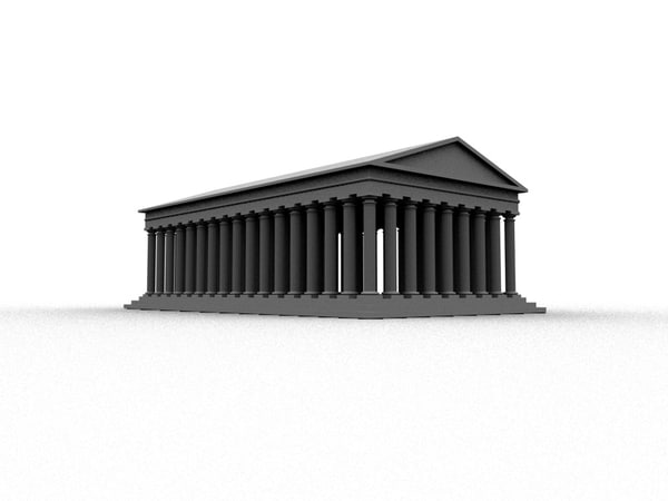 3d model acropolis athen constructed