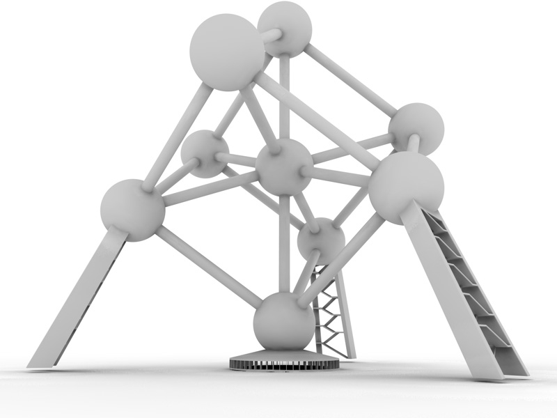 atomium expo brussel 3d model