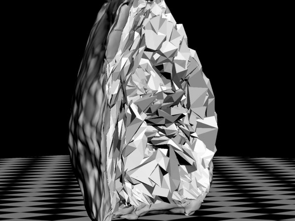 3d geode crystal large model