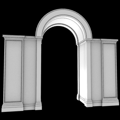 3d model arches gate