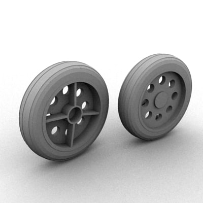 wheel small toy 3d model
