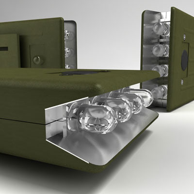 led light flashlight 01 3d max