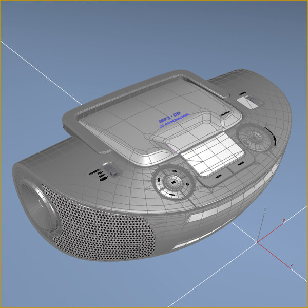 3d cd player model