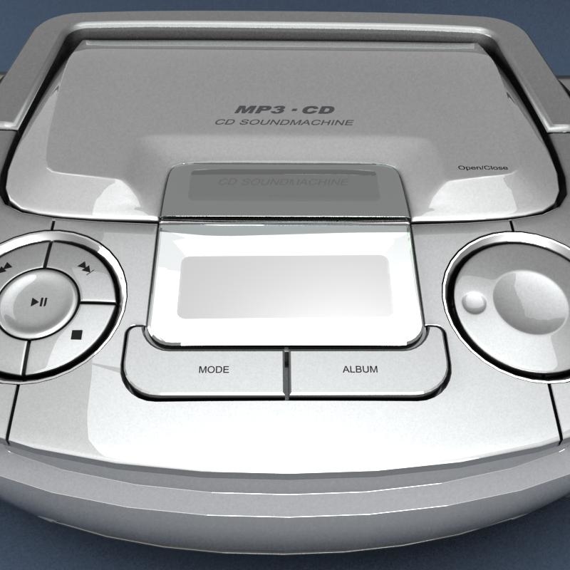 3d cd player model