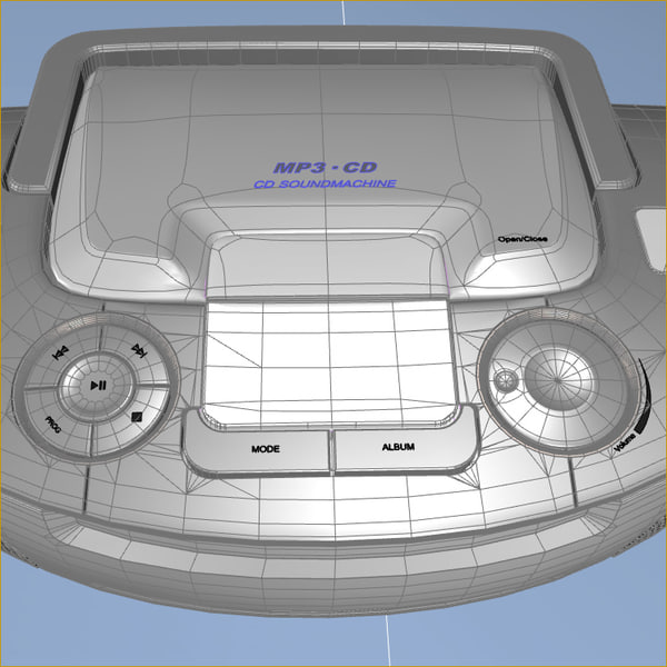 3d cd player model
