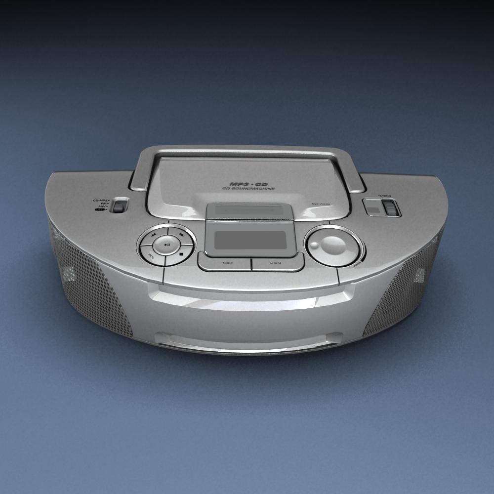 3d cd player model