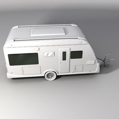 3d caravan camper