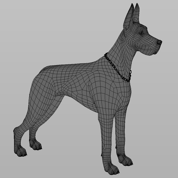3d extensive dog model