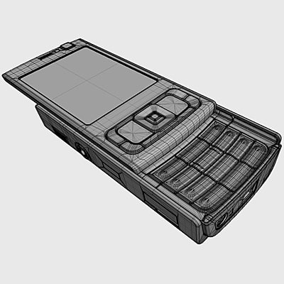 nokia n95 mobile phone 3d model