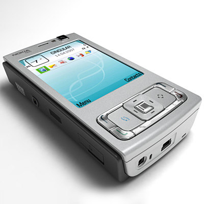 nokia n95 mobile phone 3d model
