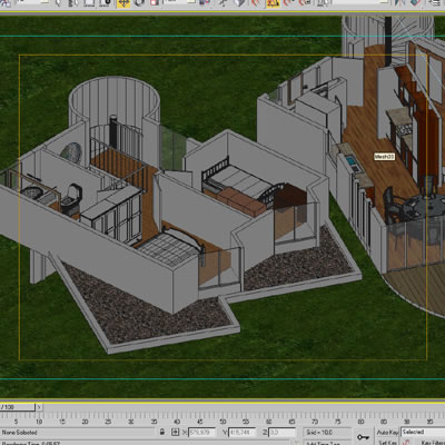 3d model interior house building