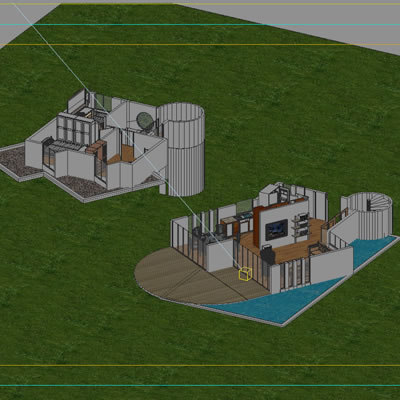 3d model interior house building