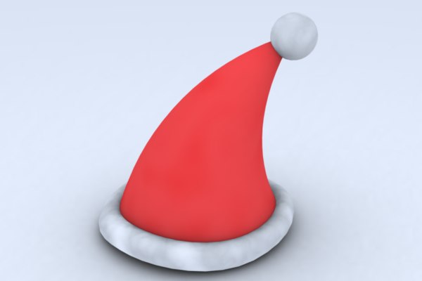 free santa hat 3d model