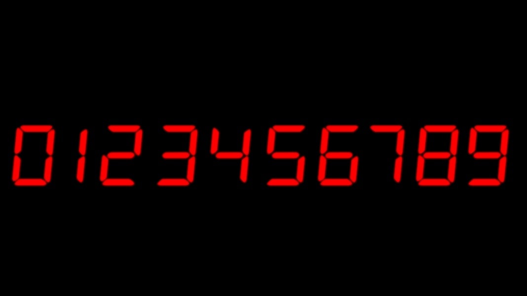 digital numbers timer 3d c4d
