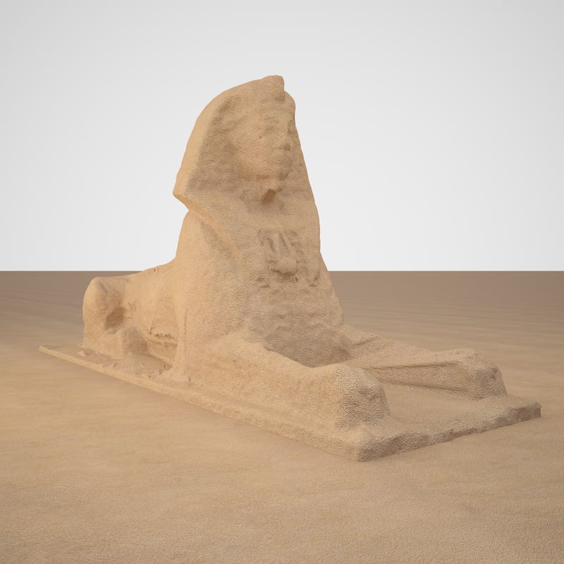 3d sphinx egyptian