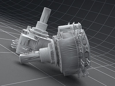 3d electronic rotary switch model