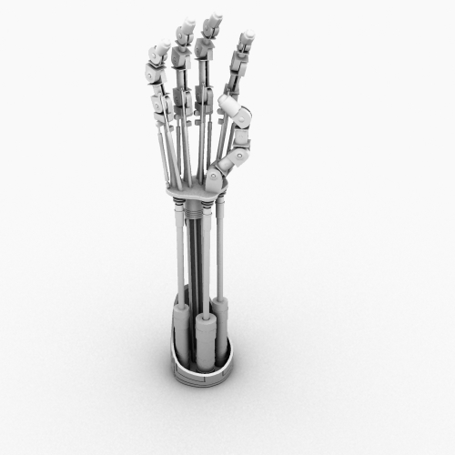 robotic hand terminator 3d model