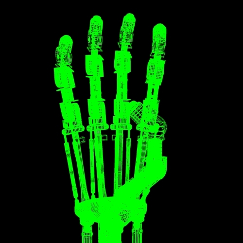 robotic hand terminator 3d model