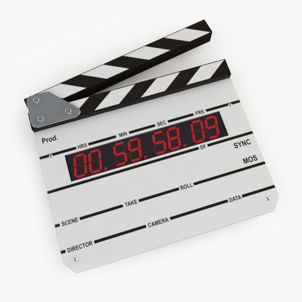 digital clapboard 3d model