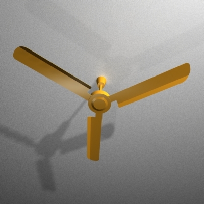 modern ceiling fan 3d model