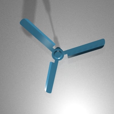 modern ceiling fan 3d model