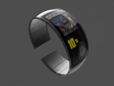 futuristic watch video 3d model