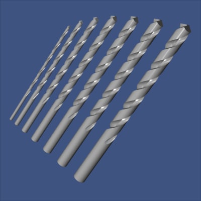 drill bit 3d model