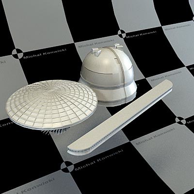 3d science fiction buildings structures