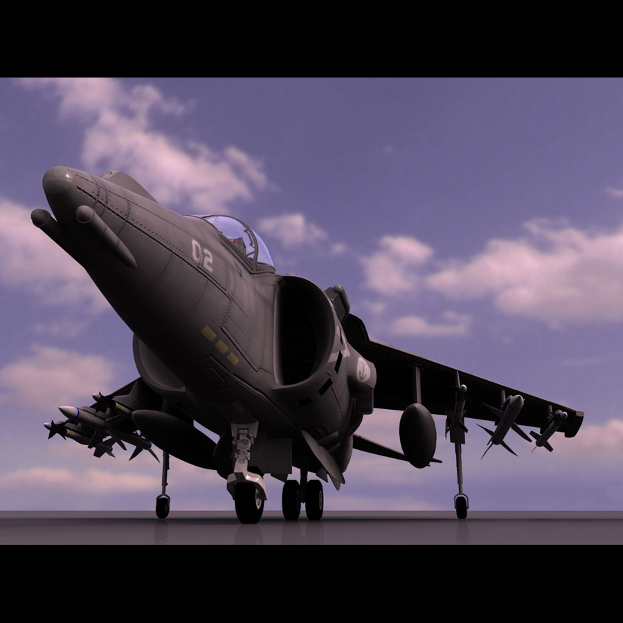 3d av-8 harrier ii model