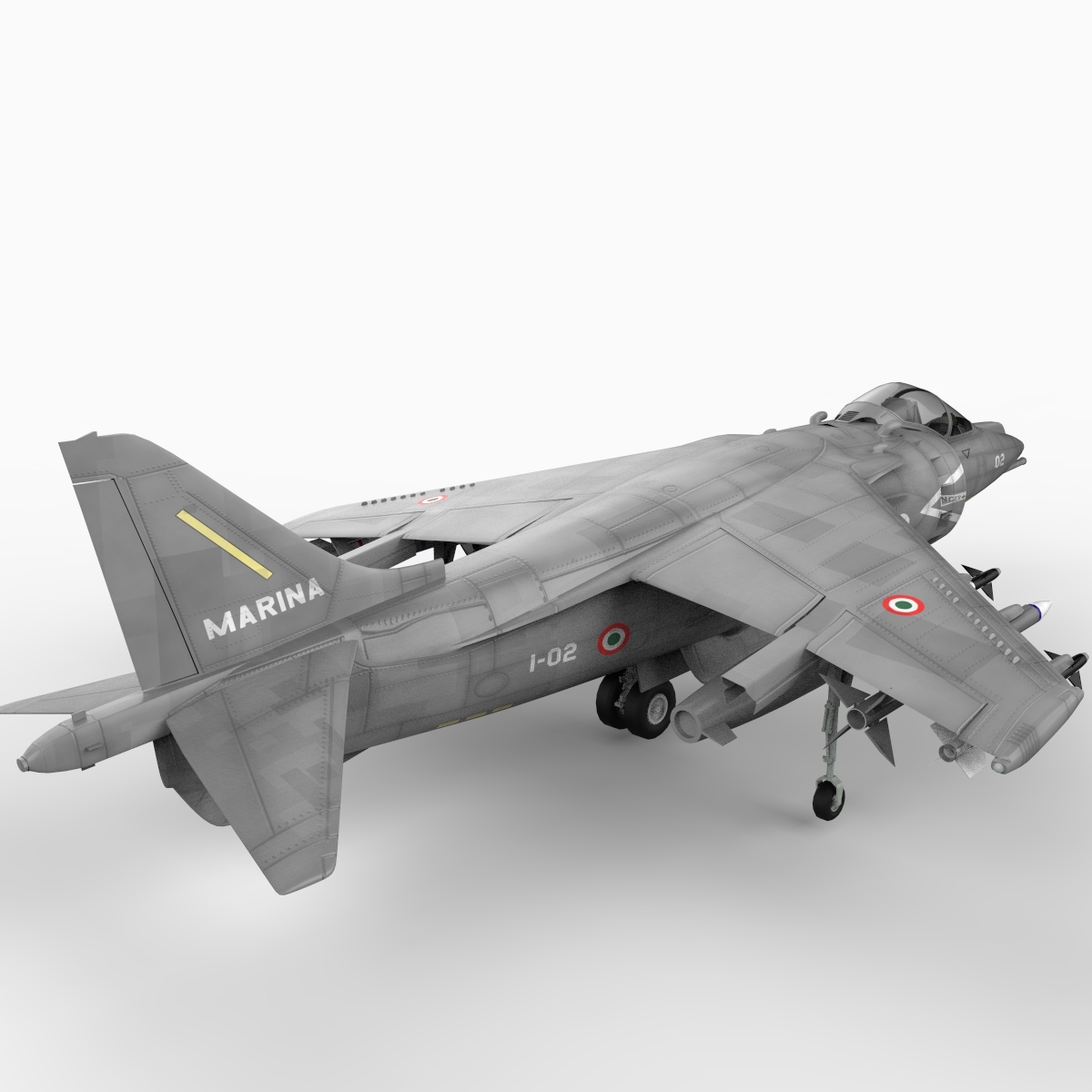 3d av-8 harrier ii model