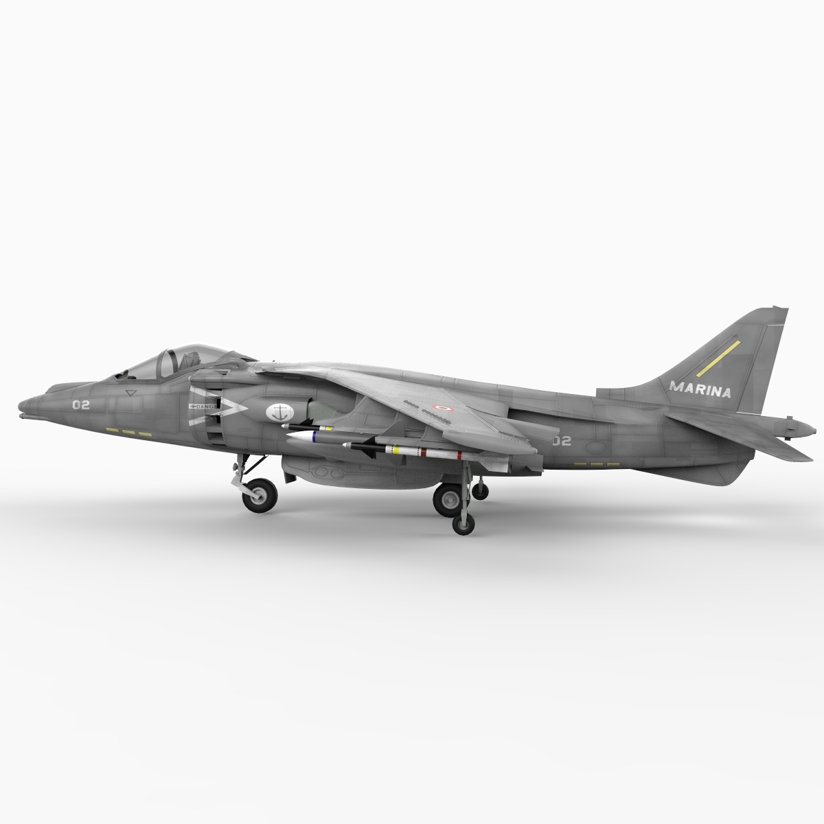 3d av-8 harrier ii model
