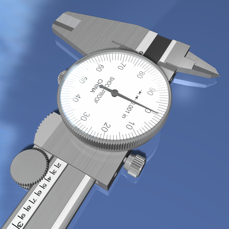 dial caliper 3ds
